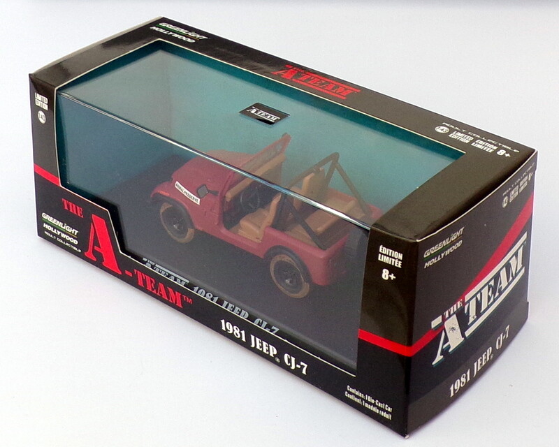 Miniatura Jeep CJ-7 Greenlight The A Team 1981 1/43 - Drive Collection