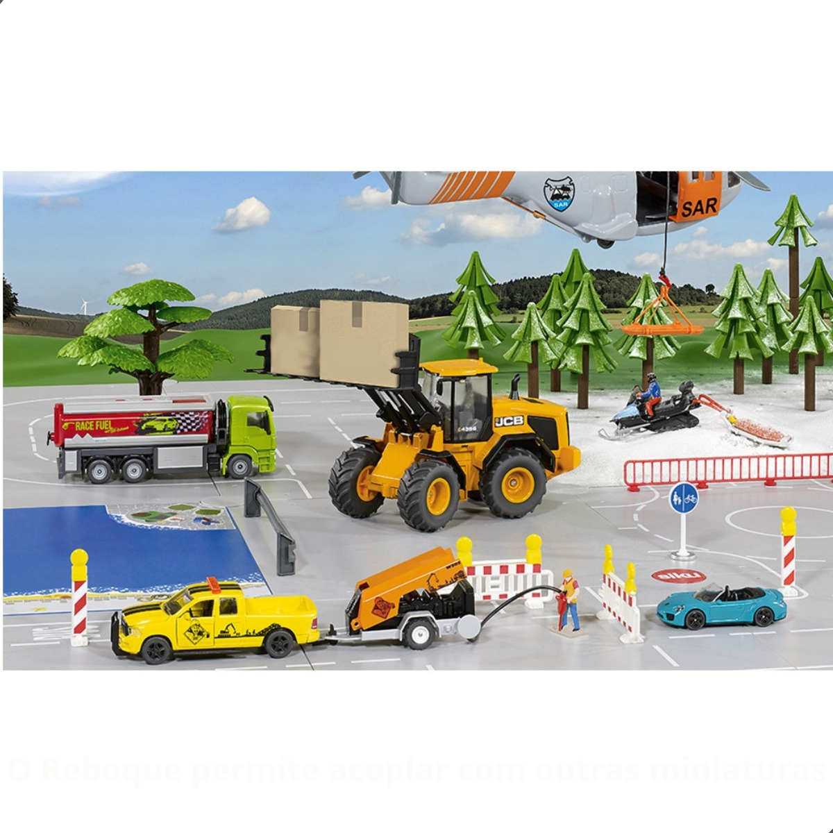Miniatura RAM 1500 com Trailer Compressor Siku 1/50 | Drive Collection ...