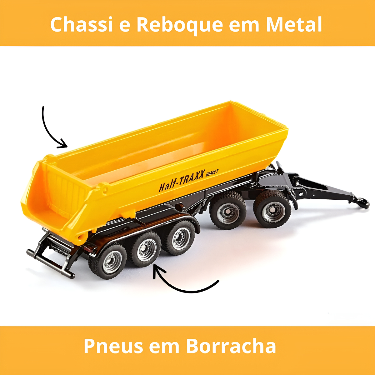 Miniatura Trator JCB com Reboque Basculante Siku 1:87 | Drive - Drive ...