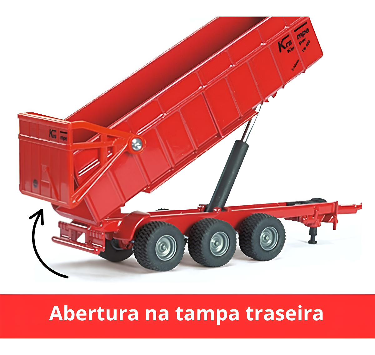 Miniatura Massey Ferguson com Reboque Basculante Siku 1:87 | Drive ...