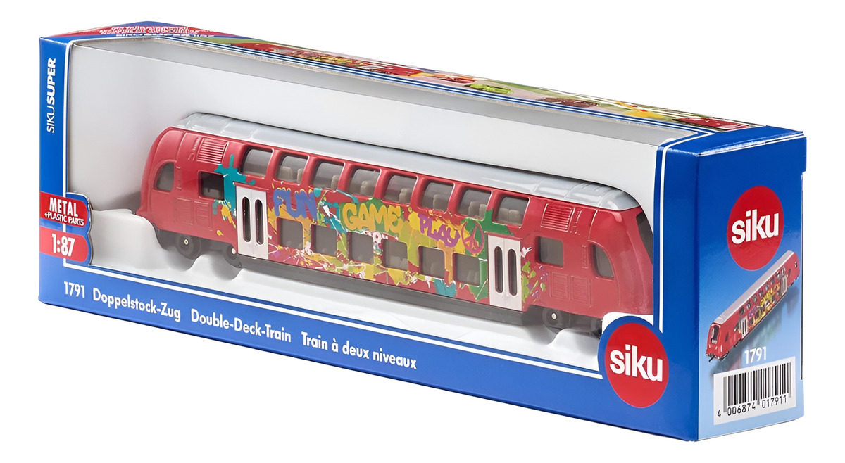 Miniatura Trem de Dois Andares 1:87 | Siku HO | Ferromodelismo - Drive ...
