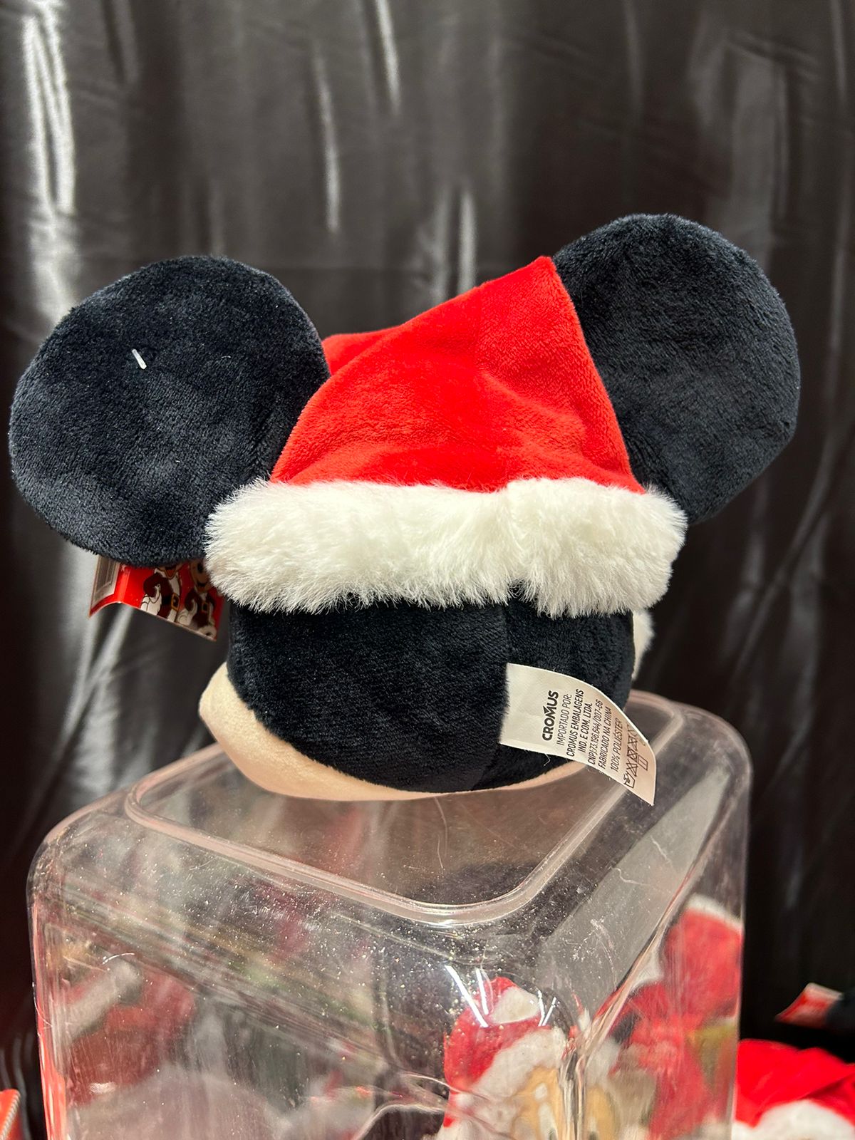 Minnie Mouse Cabeça Pelúcia 15 cm - Natal - Supreme Decor