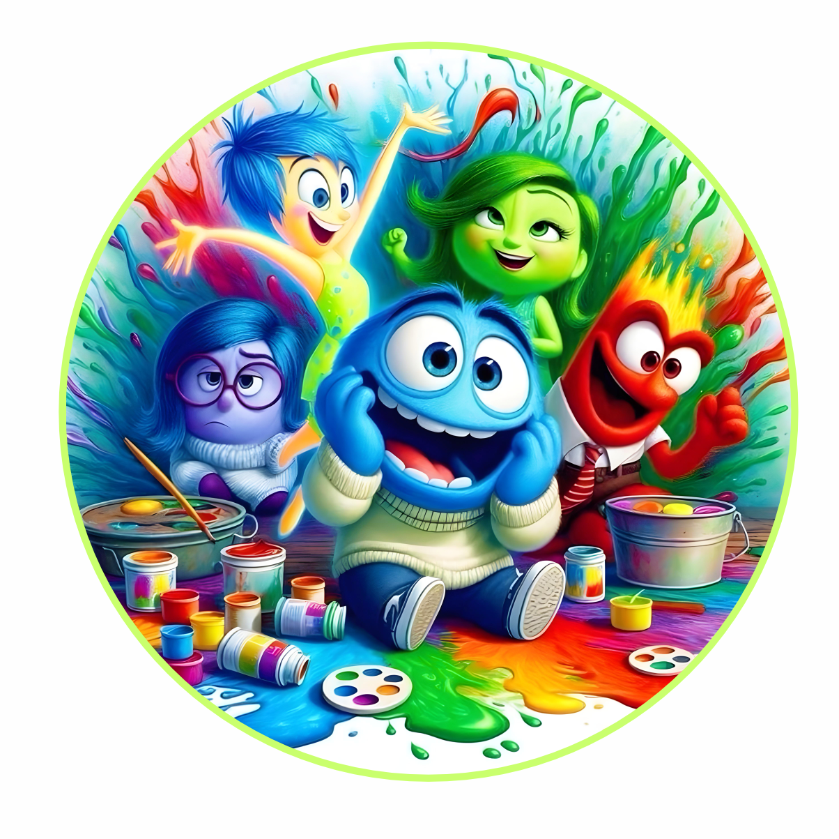 Painel em tecido sublimado com tema Divertidamente - Sublima Tecidos