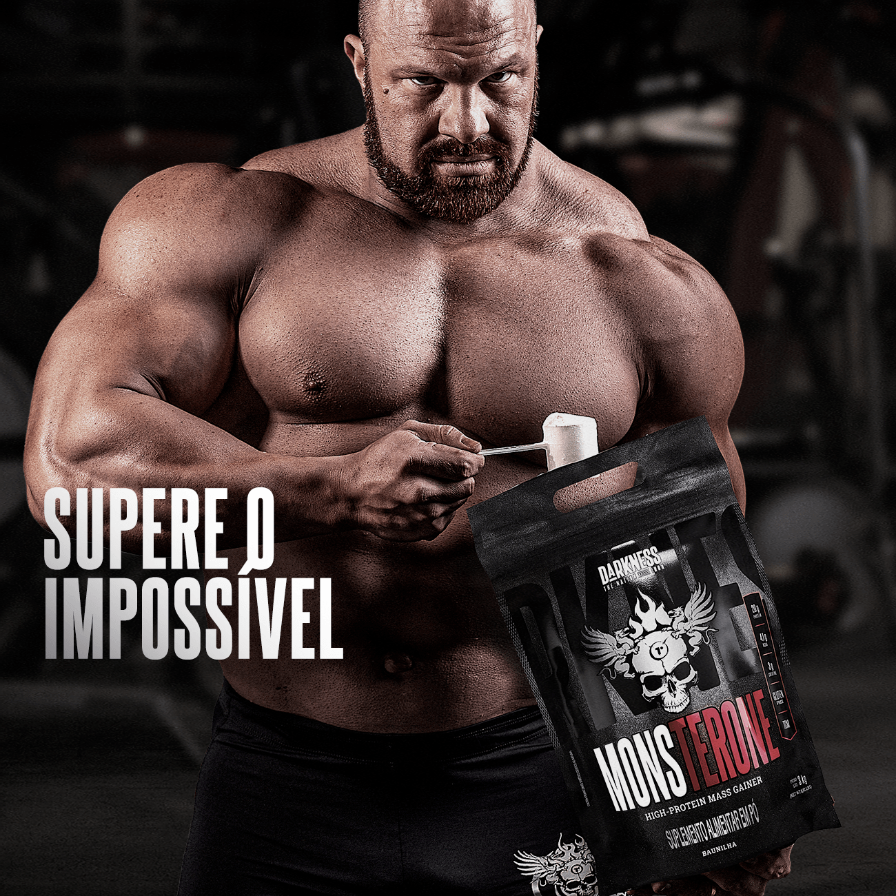 Hipercalórico Monsterone 3Kg - Baunilha - Liga Maromba