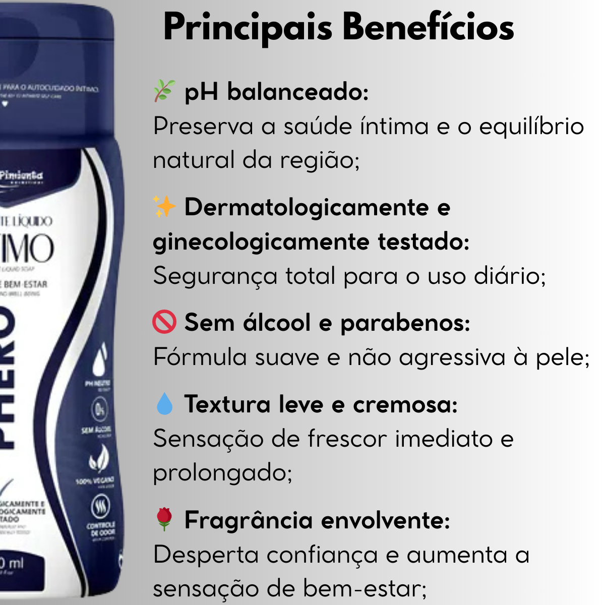 Sabonete Íntimo Phero Essence La Pimienta 100ml Efeito Refrescante ...