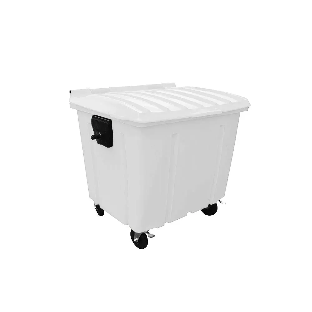 Contentor Plástico 700 Litros Branco - Dutra Plásticos