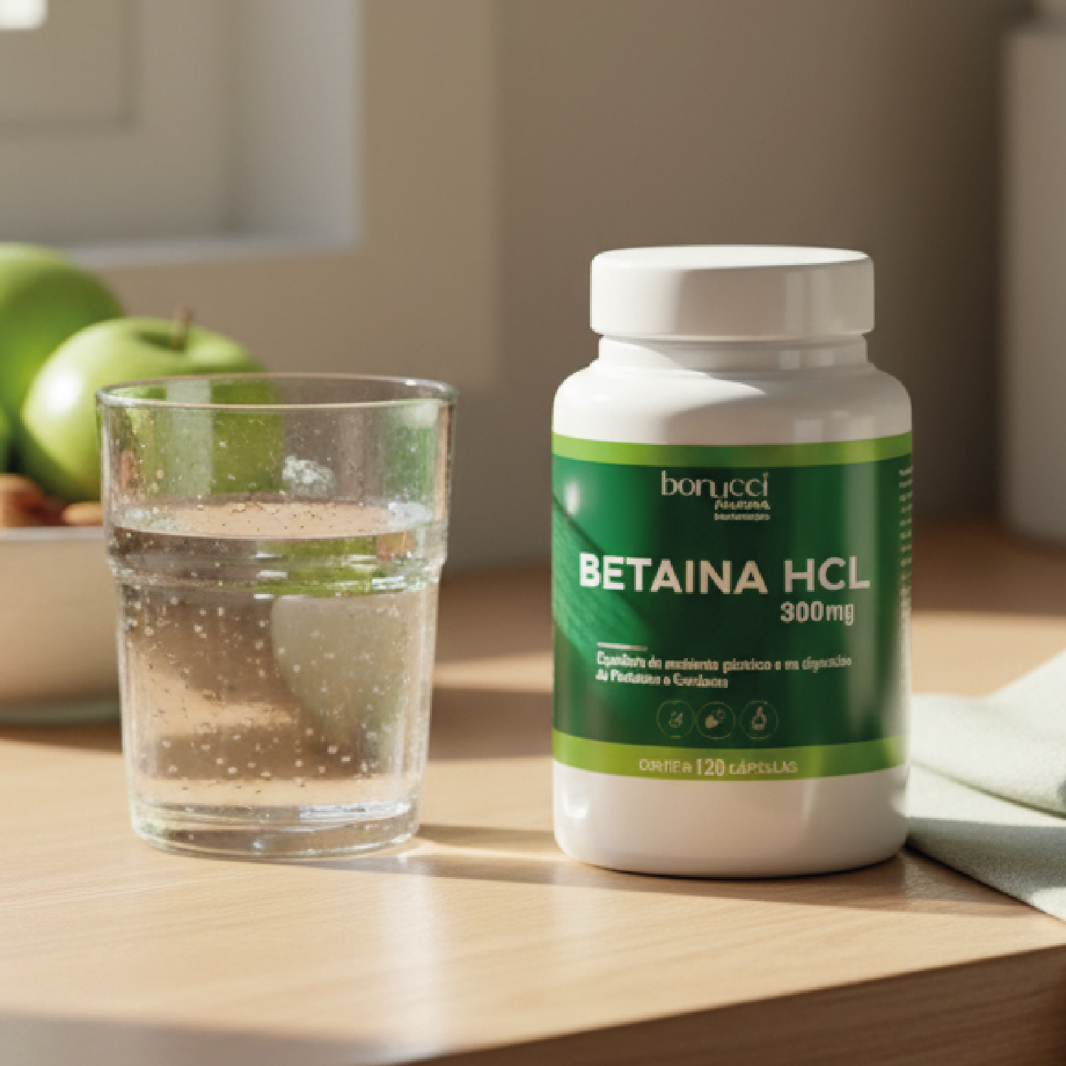 BETAINA HCL 300MG 120 CAPSULAS - Bonucci Pharma