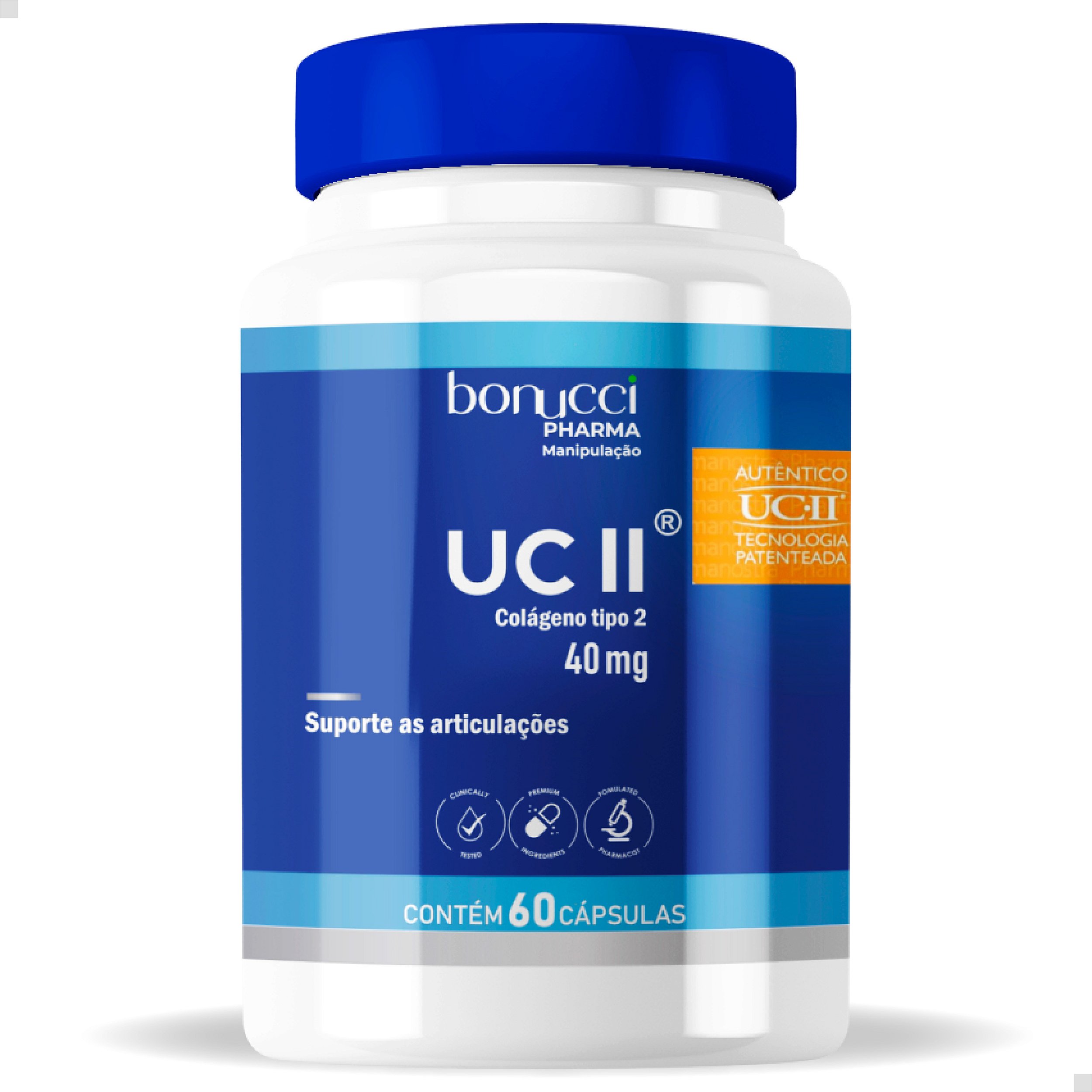 UC II 40MG 60 CÁPSULAS - Bonucci Pharma