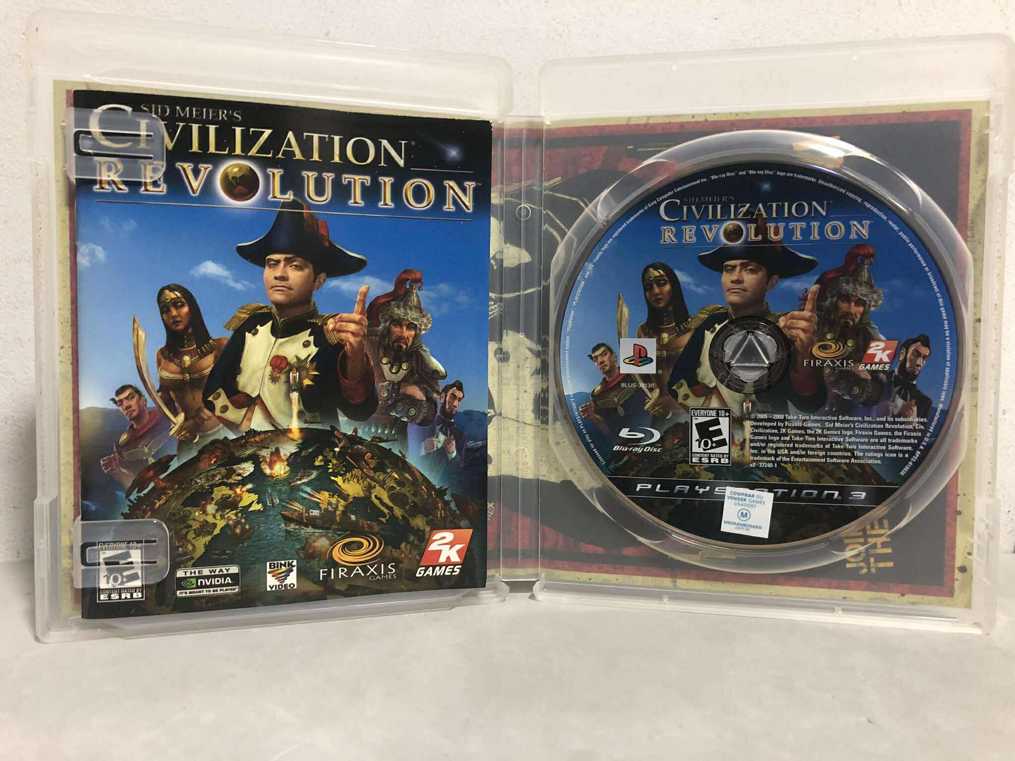 Civilization Revolution Americano PS3 - SilvioPlay Games