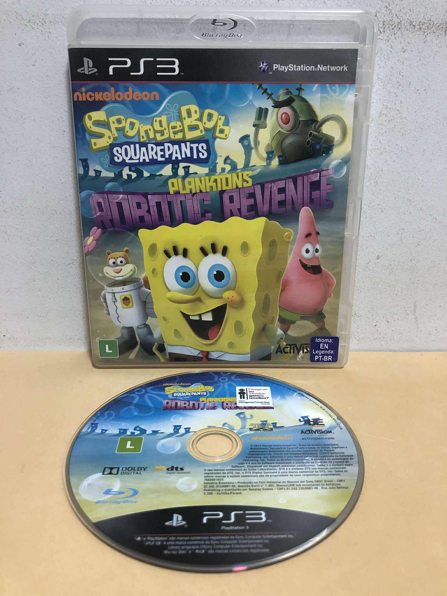 Spongebob Planktons Robotic Revenge Nacional PS3 - SilvioPlay Games