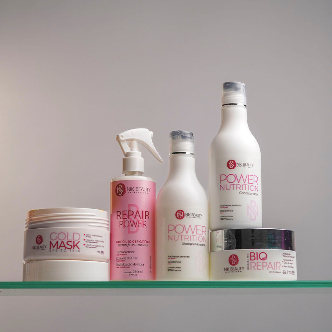 Kit Cronograma Capilar Nik Beauty – Hidratação, Nutrição e Força - Nik ...
