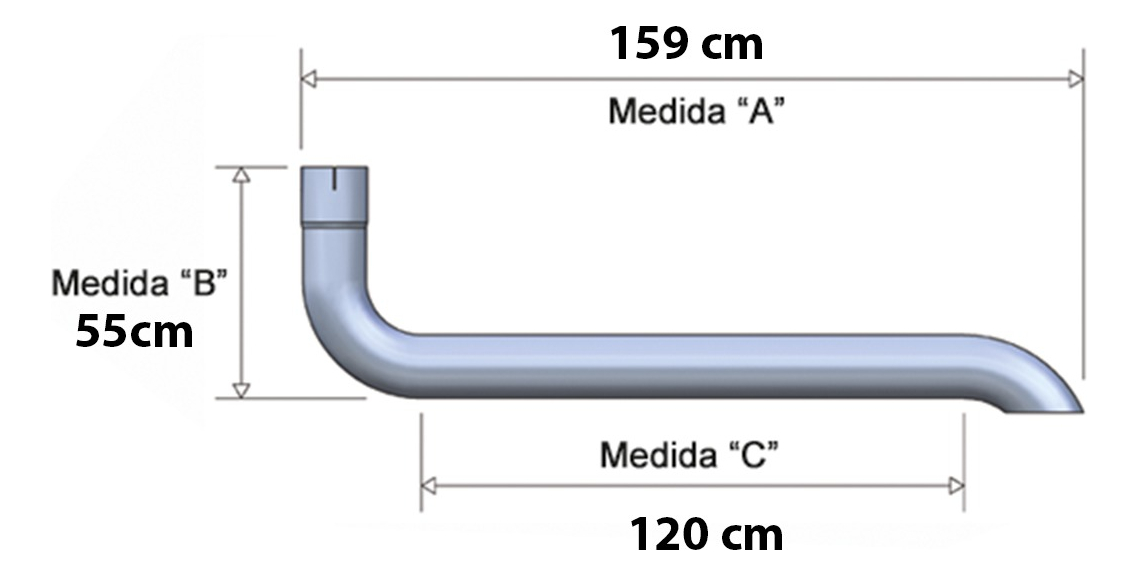 Tubo Cano Lateral 4,5 Polegada 160cm Cromado Escape Caminhão - Atomic ...
