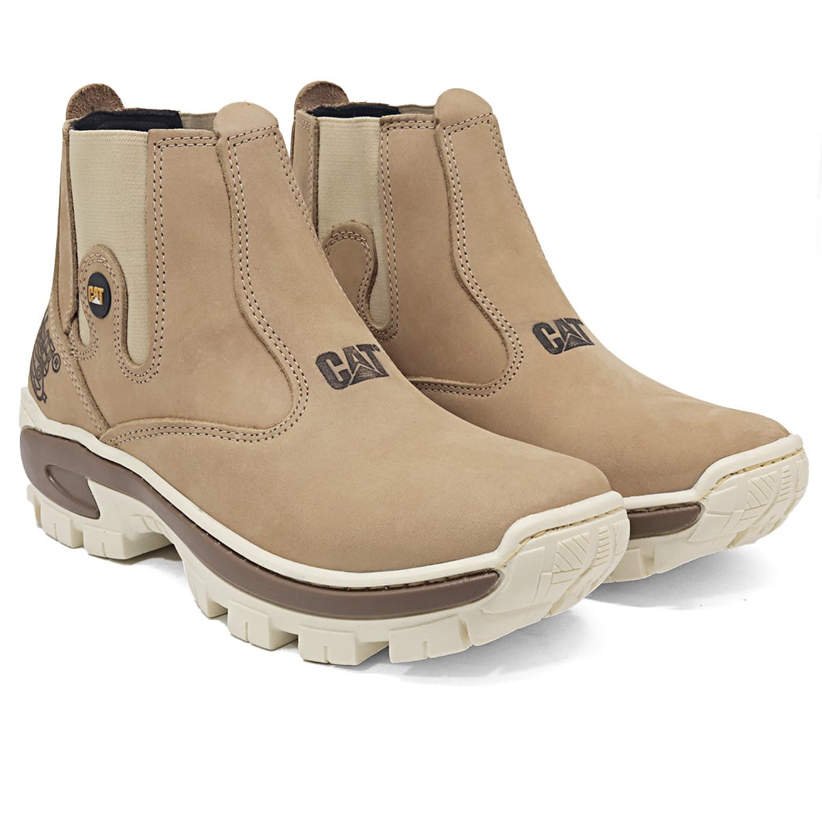 Botina Masculina Caterpillar Original Couro Legítimo New Holland - Cat ...