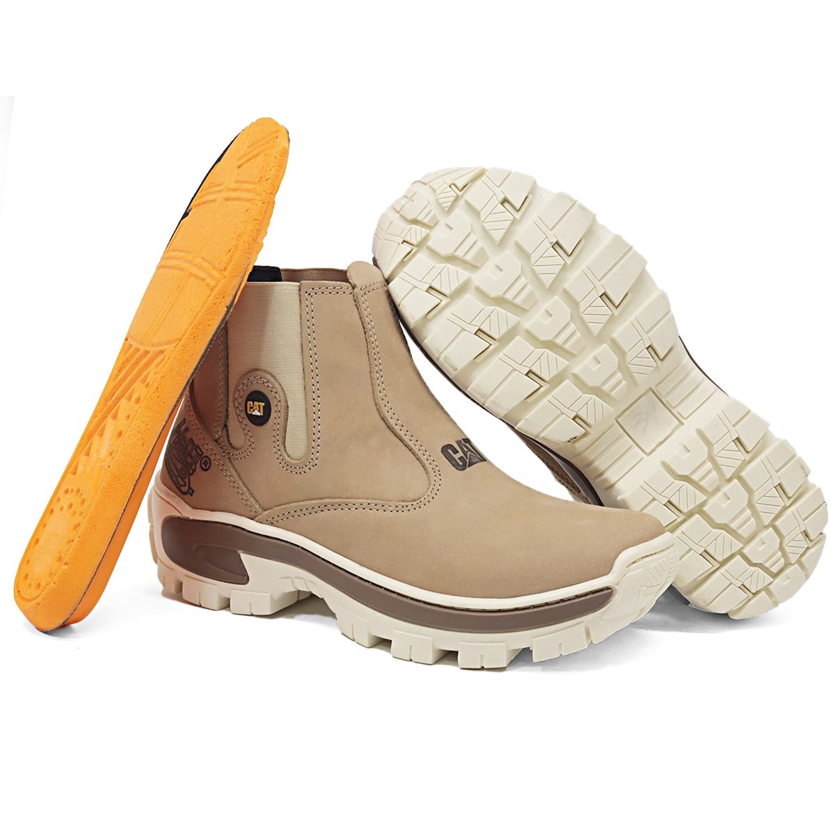 Botina Masculina Caterpillar Original Couro Legítimo New Holland - Cat ...
