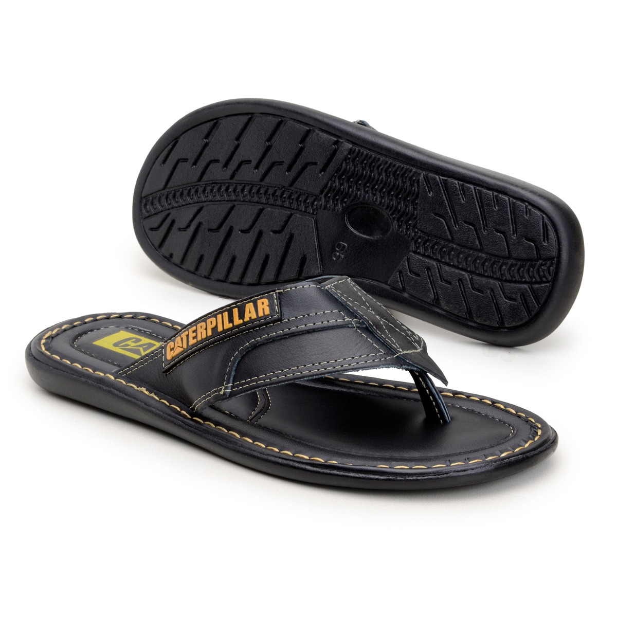 Chinelo Masculino Caterpillar Original em Couro Legítimo - Cat Boots