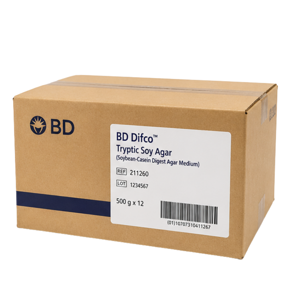 Tryptic Soy Agar TSA Difco 500g – Meio de Cultura Microbiológico - Lab ...