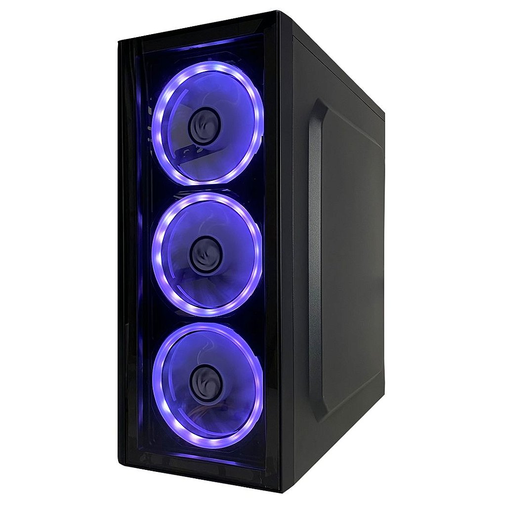 Gabinete Atx Brazil Pc Gamer Bpc C22901 3x Fans Rgb Preto - Mercadão da ...