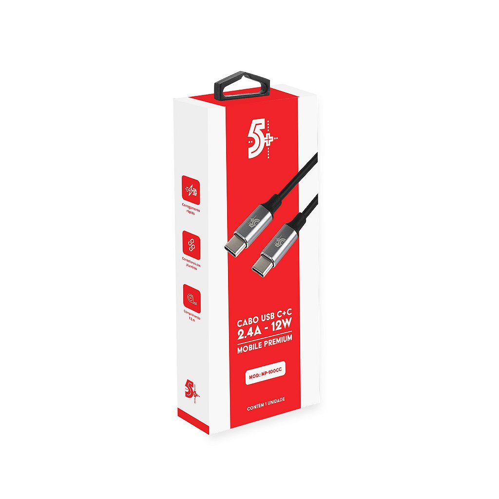 Cabo Usb C Para Usb C Turbo 2.0 1,2M Aluminum Mobile Premium - Mercadão ...