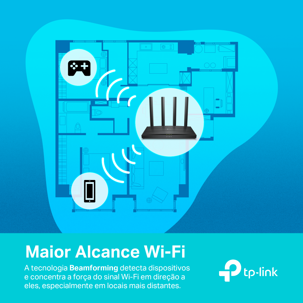 Roteador Ax1500 Wifi 6 Tplink Archer Ax12 Dual Band MuMimo - Mercadão ...