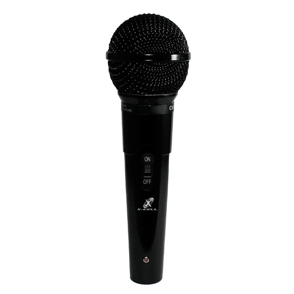 Microfone Dinâmico De Mão Com Fio 3m Preto Botão On Off - Mercadão da ...