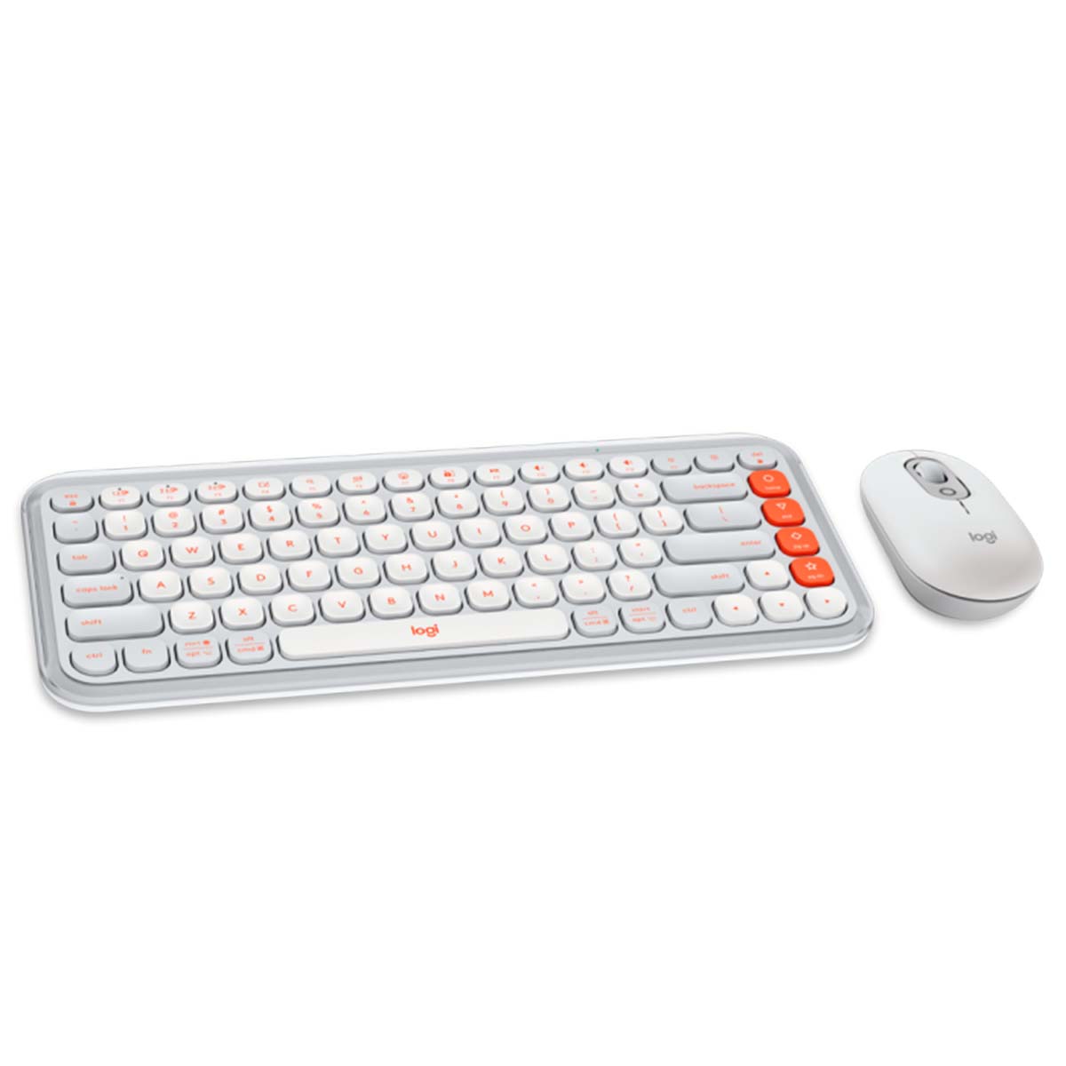 Kit Mouse E Teclado Logitech Pop Icon Sem Fio Branco - Mercadão da ...