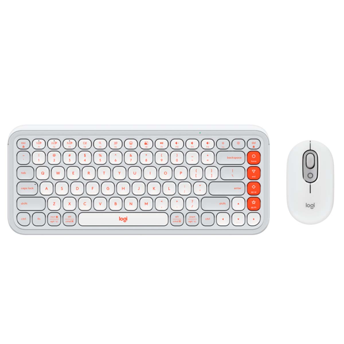 Kit Mouse E Teclado Logitech Pop Icon Sem Fio Branco - Mercadão da ...