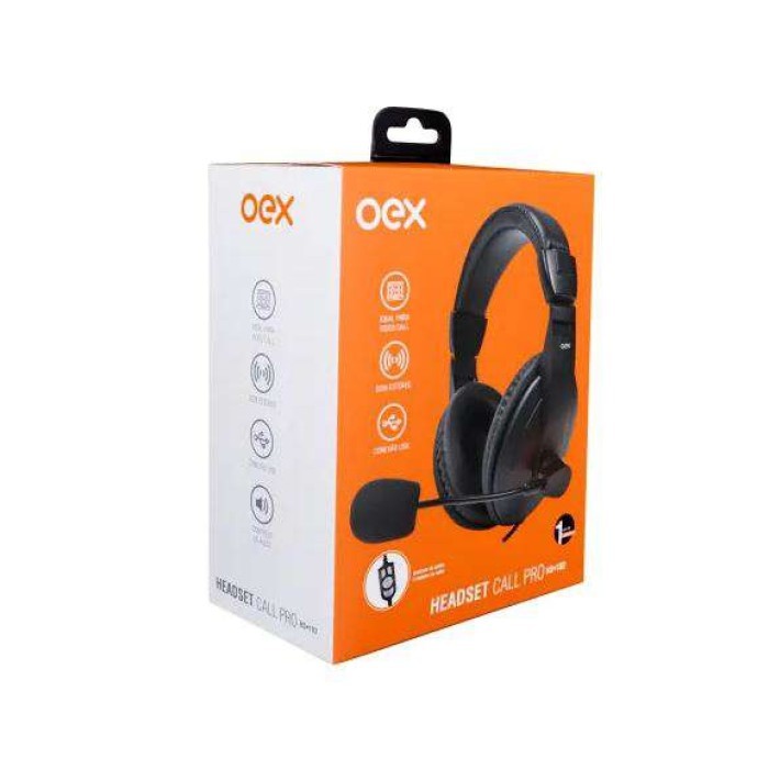 Fone Headset Usb Ajustável Microfone Call Pro Oex Hs102 - Mercadão da ...