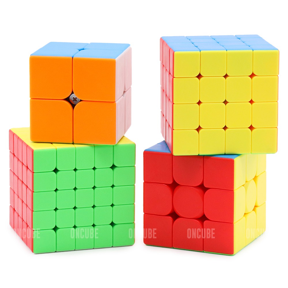 Box Cubo Mágico Moyu 2x2x2 + 3x3x3 + 4x4x4 + 5x5x5 Stickerless - Oncube ...