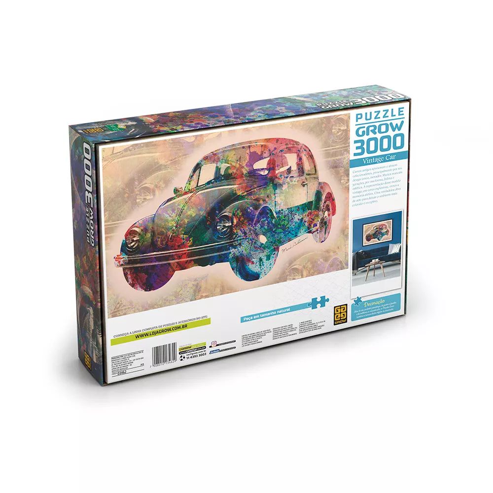 Quebra-Cabeça Vintage Car 3000 Peças - Oncube: os melhores cubos ...