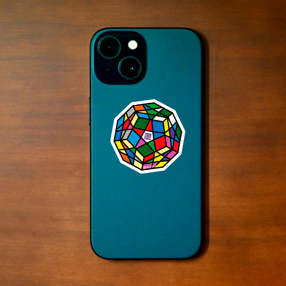 Sticker Cubo Mágico Megaminx Embaralhado - Oncube: os melhores cubos ...