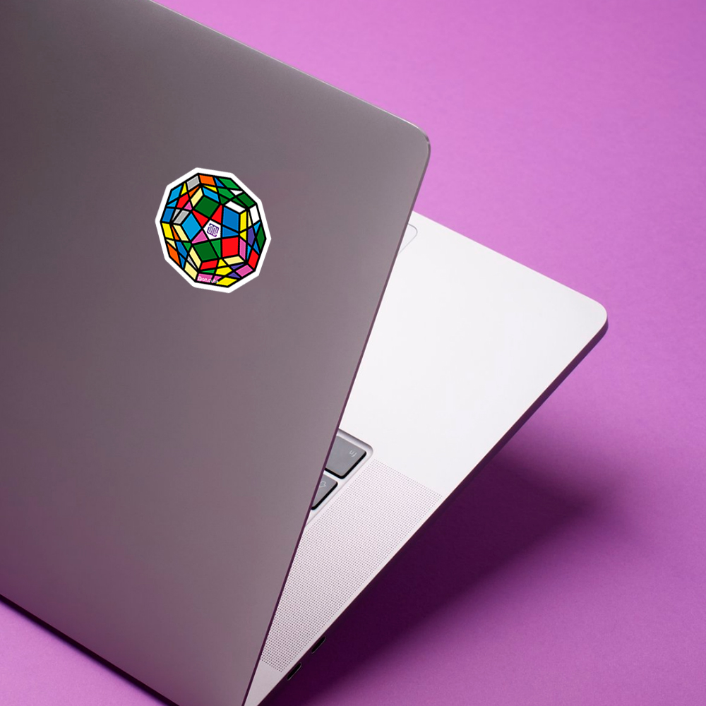 Sticker Cubo Mágico Megaminx Embaralhado - Oncube: os melhores cubos ...