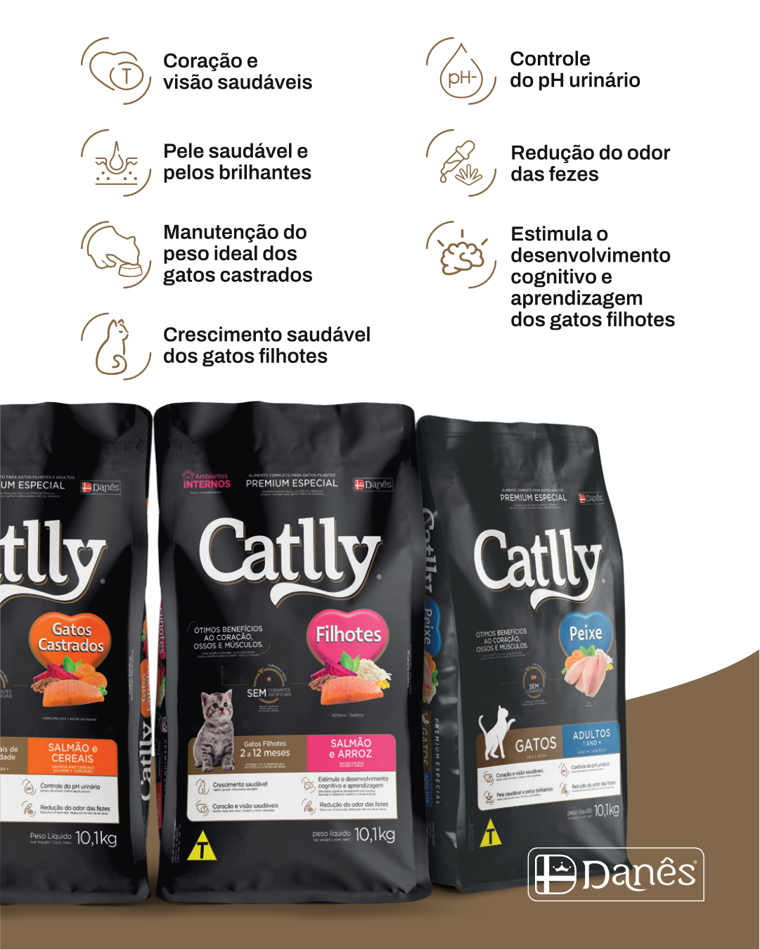 Catlly Gatos Castrados 10,1 Kg - Raça Pet