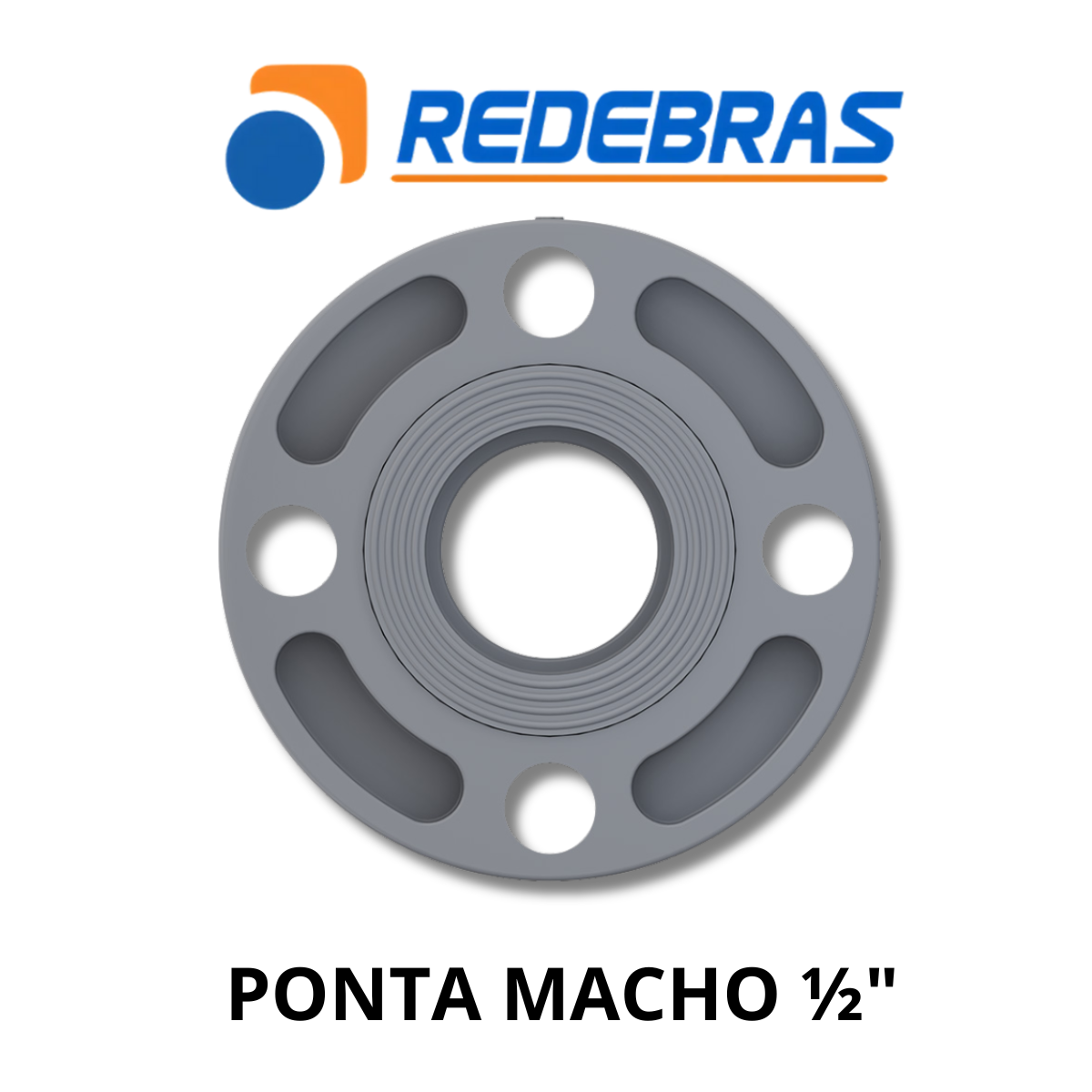 Flange Cpvc Sch80 - Ansi - Ponta - Macho 1/2" (polegada) - Redebras ...