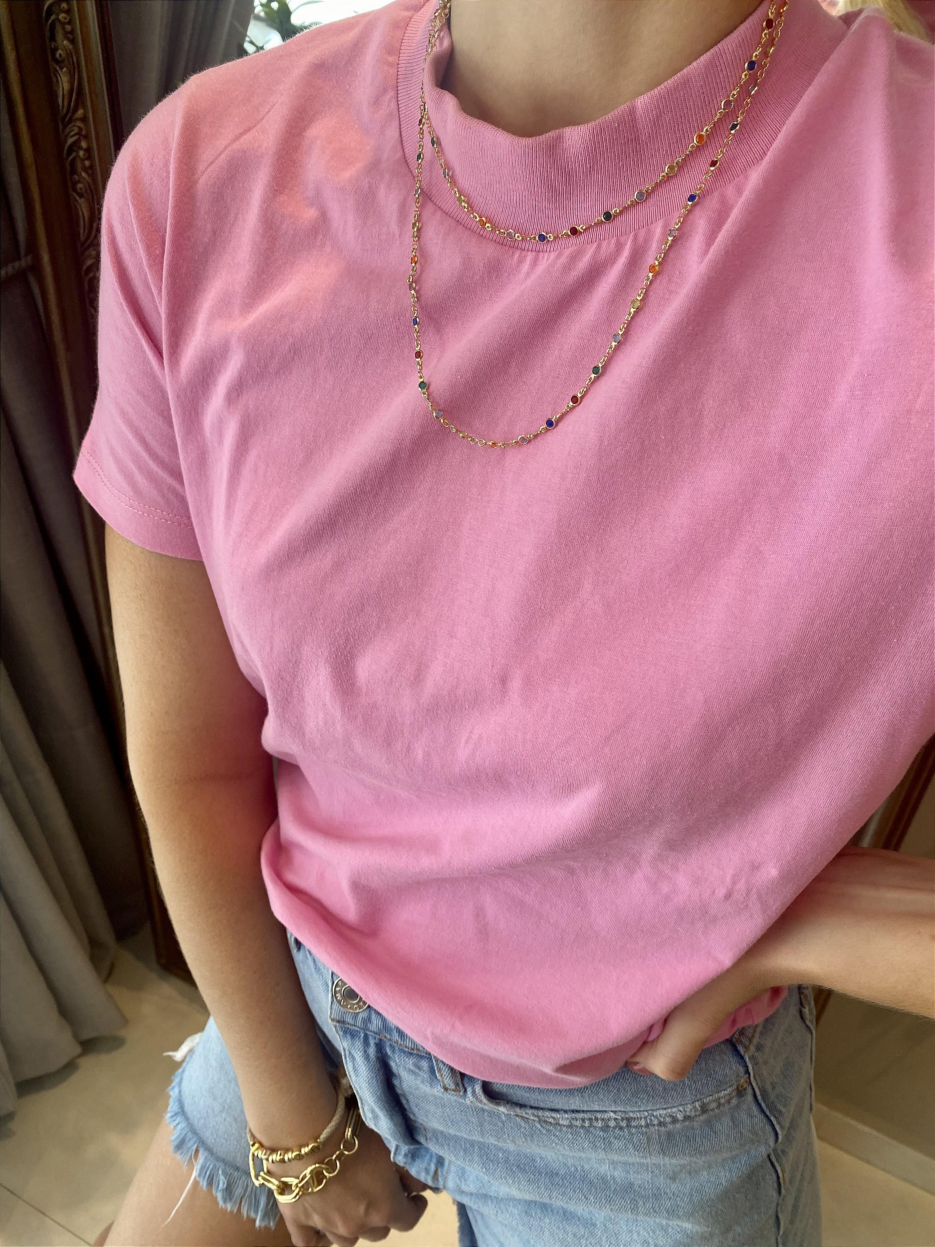 Colar longo Rainbow - Miosotis Acessórios/ Semijoias Autorais