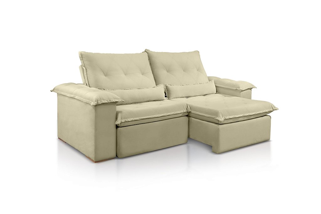 SOFA RETR VALENCIA 290CM VEL BEGE/561 - JC ESTOFADOS - Catálogo de ...