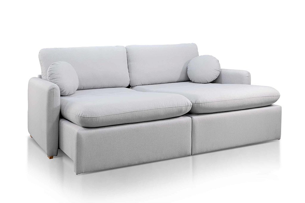 SOFA RETR OSLO S/ CX 220 LINHO CINZA/566 - JC ESTOF - Catálogo de Móveis RJ