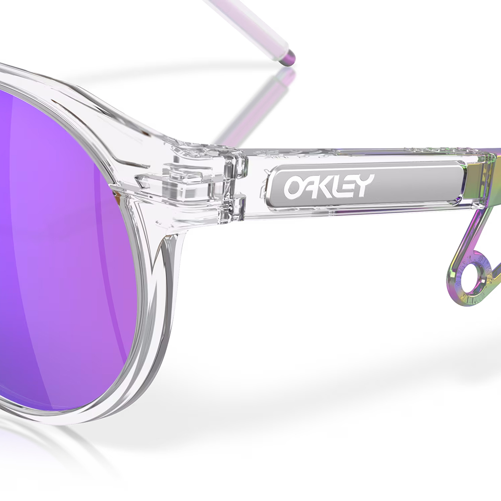 Óculos de Sol Oakley HSTN Metal Matte Clear Prizm Violet - Radical ...