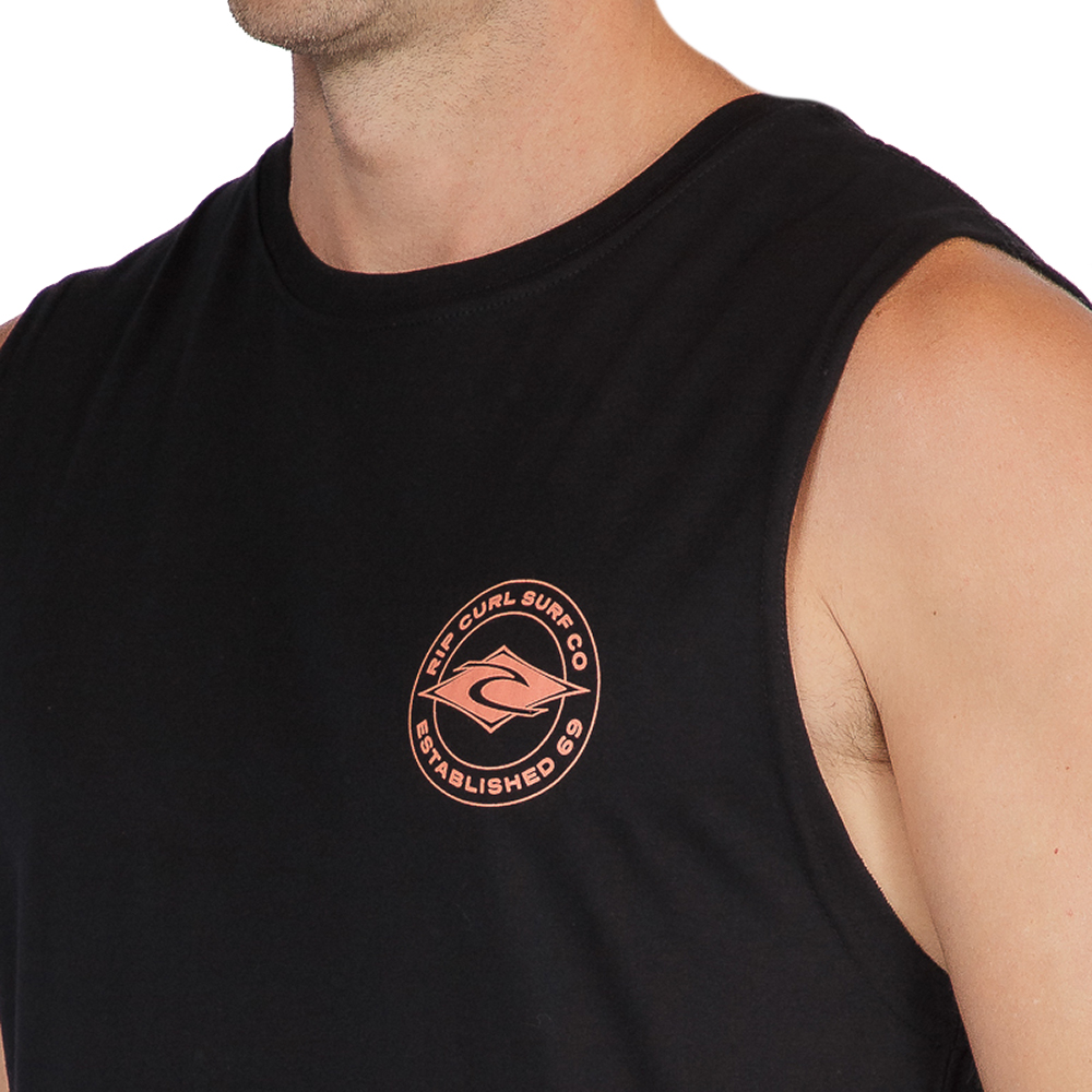 Regata Rip Curl Stringer Muscle SM26 Masculina Black - Radical Place ...
