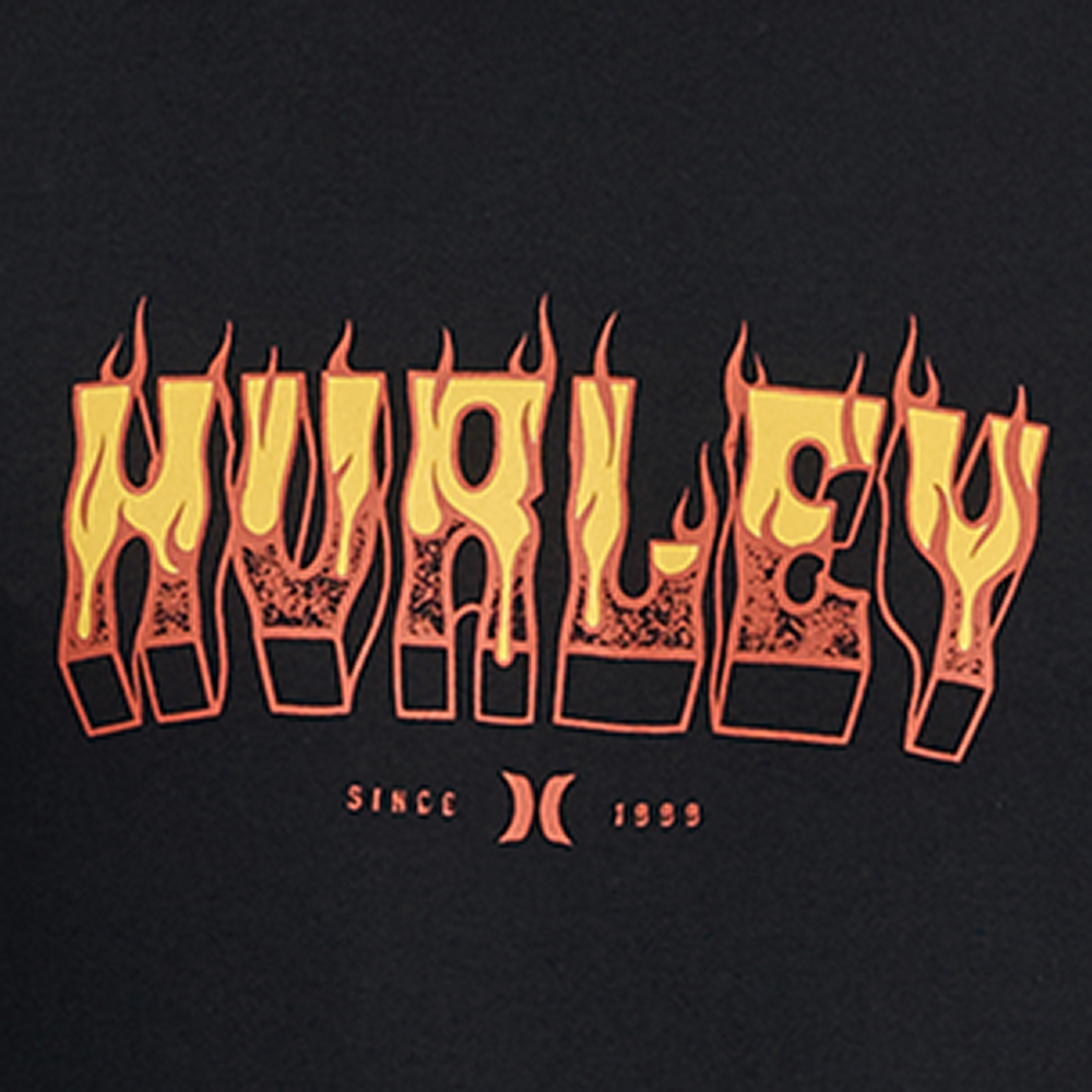 Camiseta Hurley Flame Oversize SM26 Masculina Preto - Radical Place ...