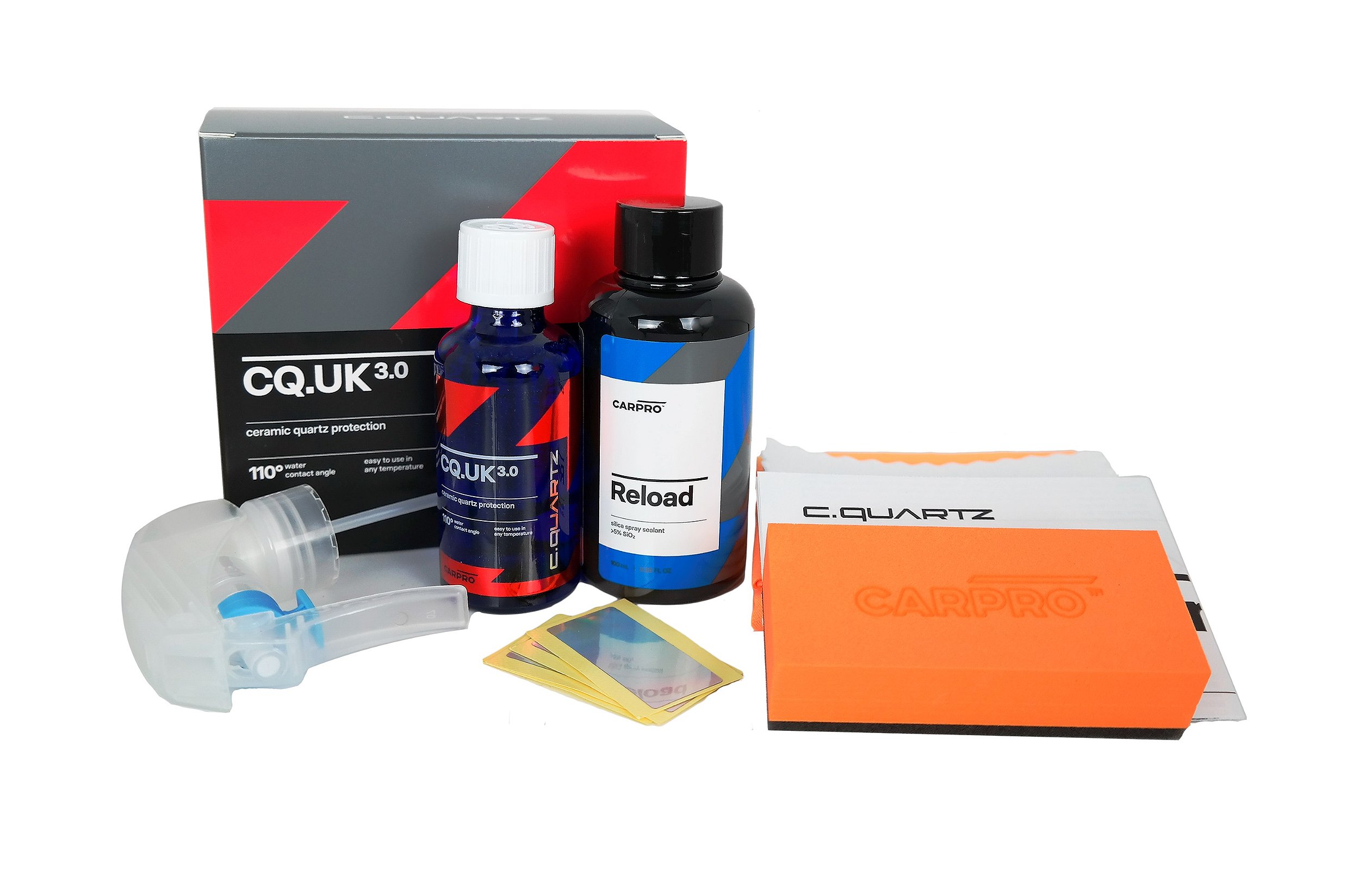 Kit Coating Cerâmico Cquartz CQ.UK 3.0 50ml + Reload Carpro - NR ...