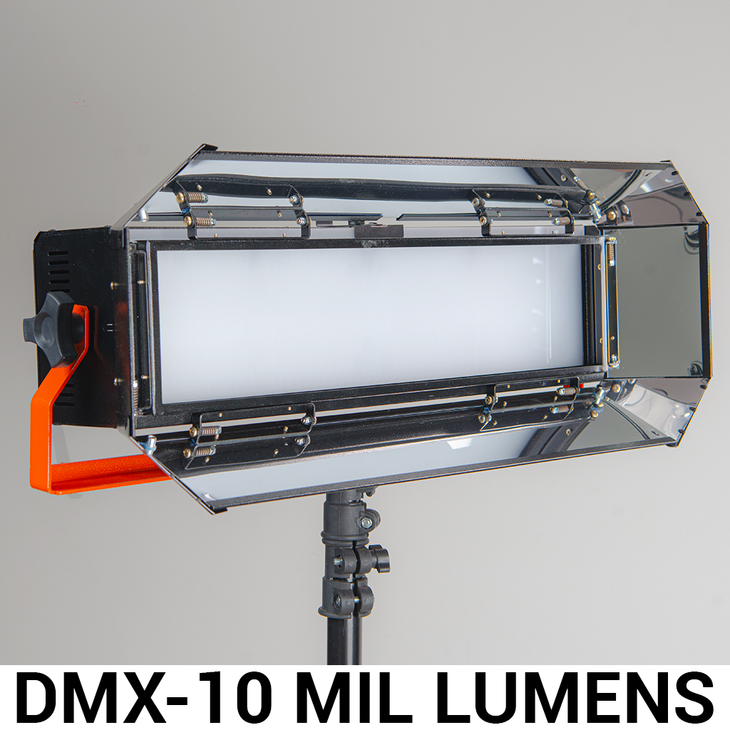Iluminação (DMX) Estúdio Filmagem 10.000 Lúmens Slim LED Bicolor ...