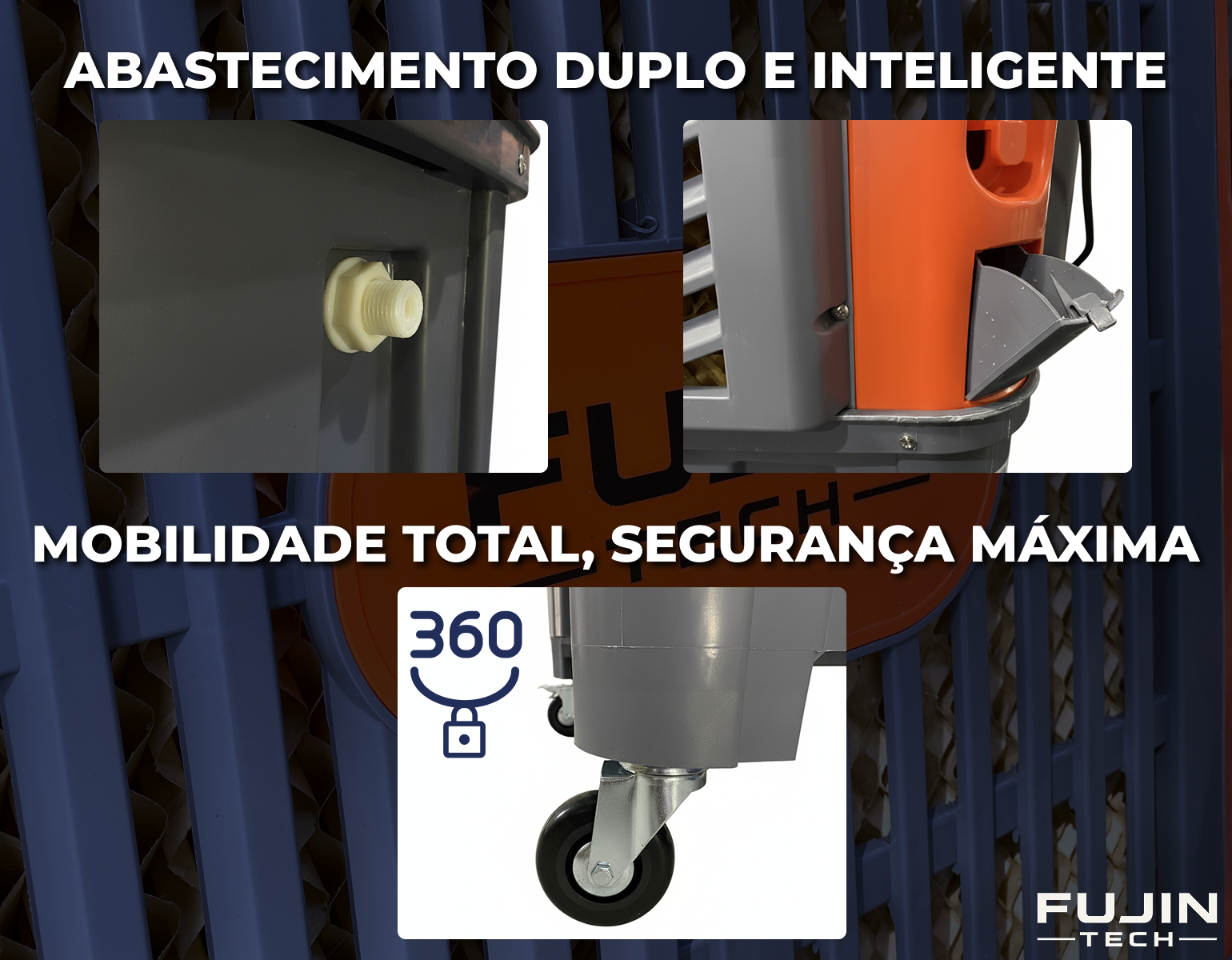 Climatizador Portátil 35.000m³/h Fujin Ultra 35K (400m² ...
