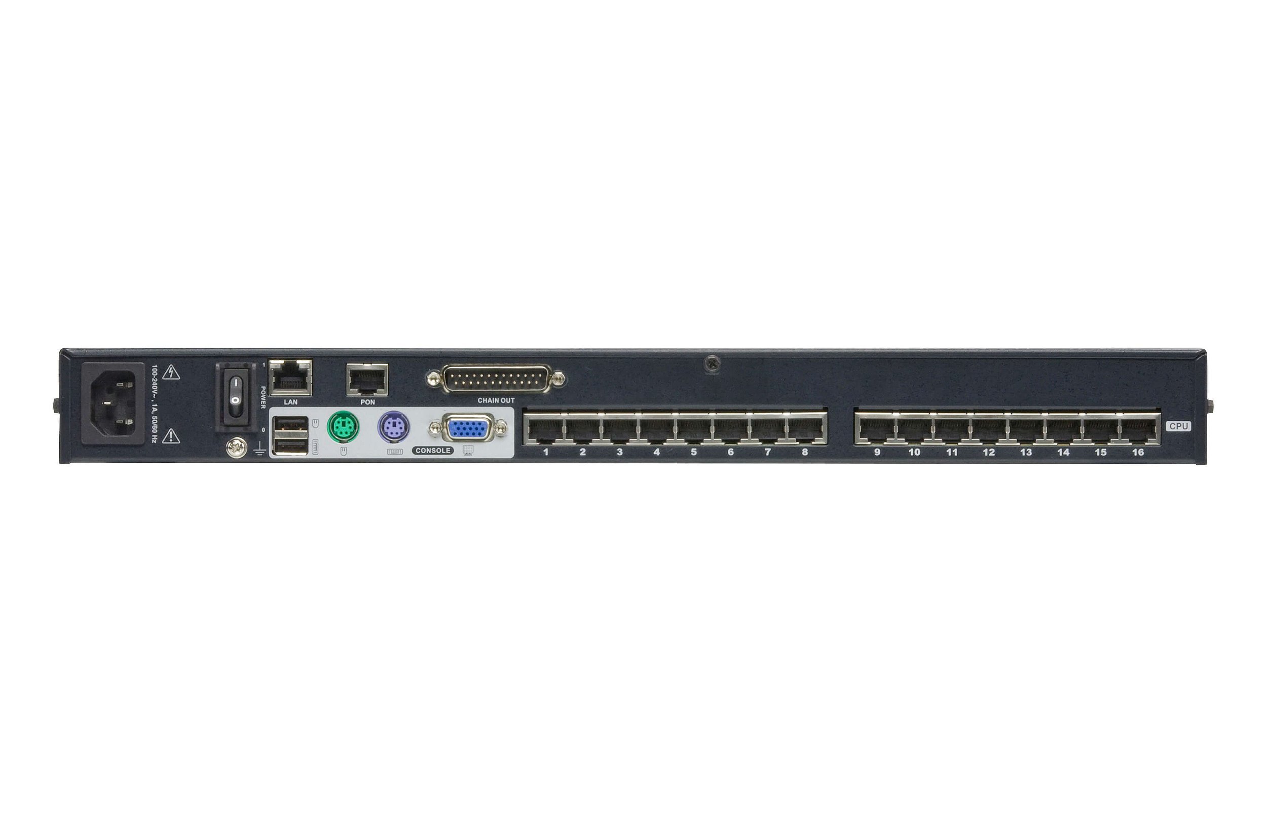 KH1516Ai 1-Local / Remote Access Access Switch de 16 portas Cat 5 KVM ...