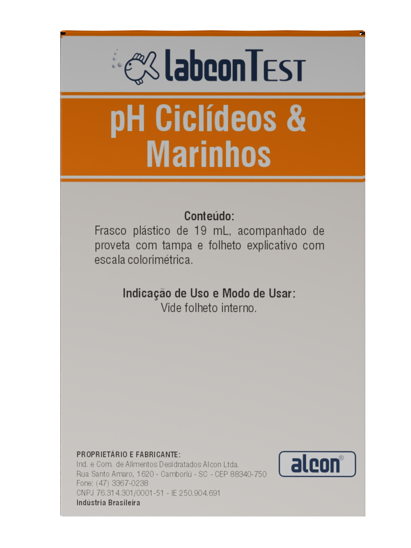LABCON TEST pH CICL. E MARINHOS 19ml - Alcon Shopping
