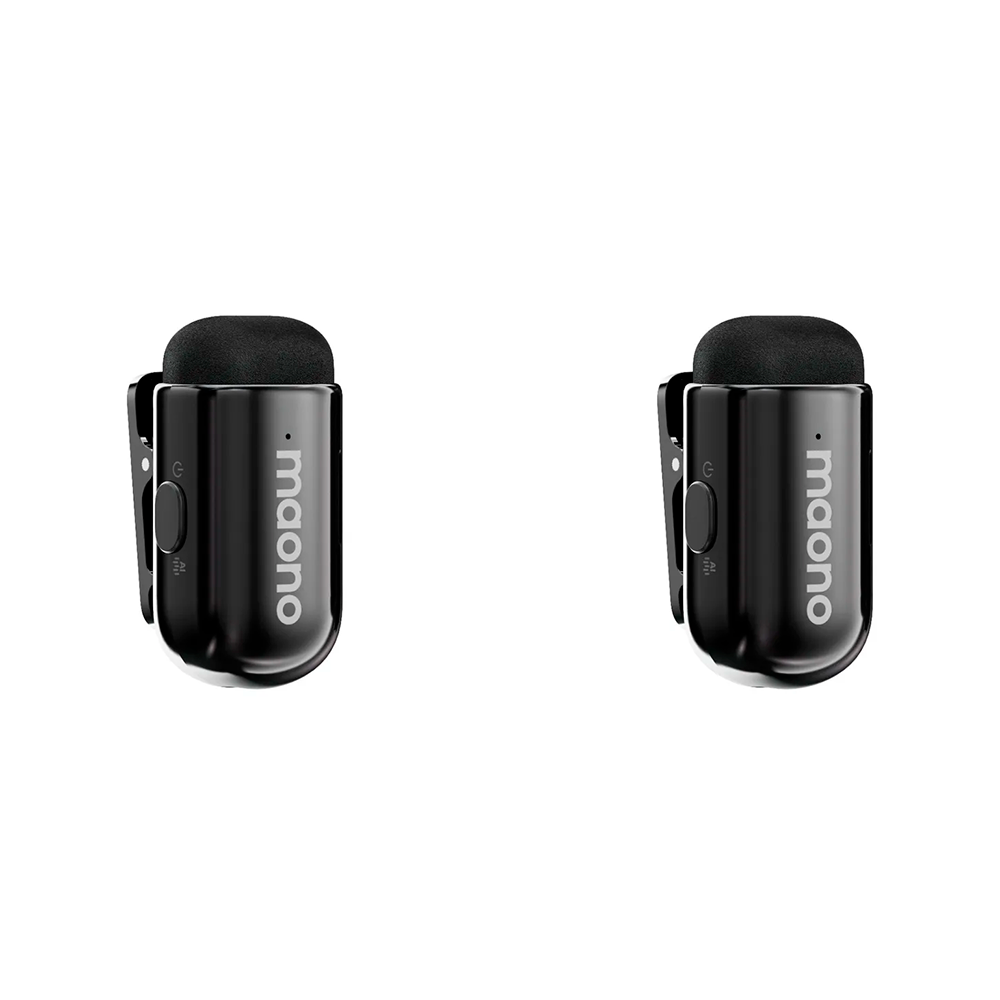 Microfone de Lapela Sem Fio Maono Wave T1 Mini WM622 Lightning Preto ...