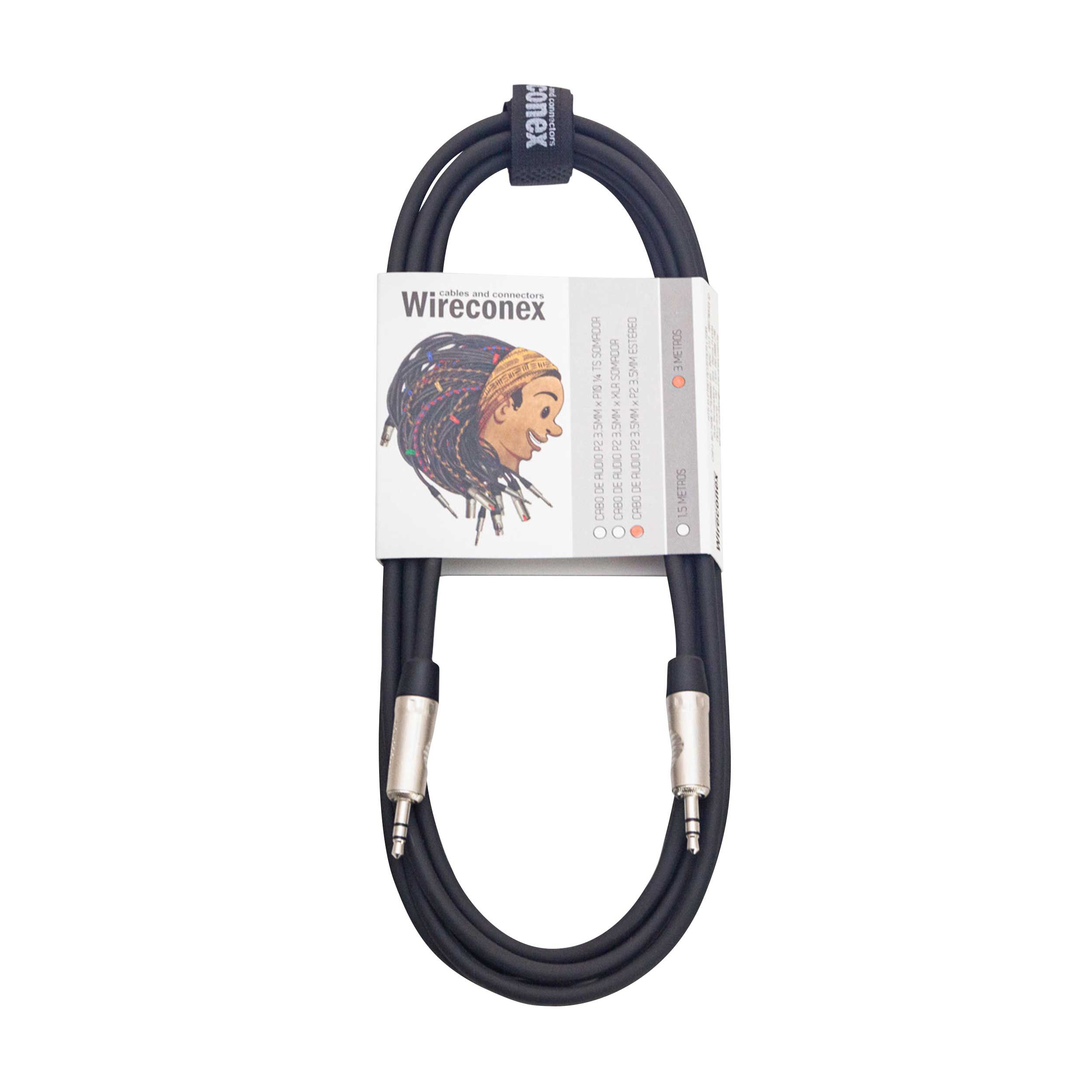 Cabo De Audio P2p2 1,5 Metros P2p2 1,5 Wireconex [F108] - Loja.seg.br