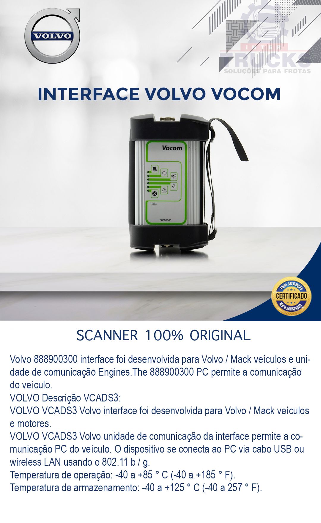 INTERFACE VOLVO VOCOM - Intertruck Soluções para frotas