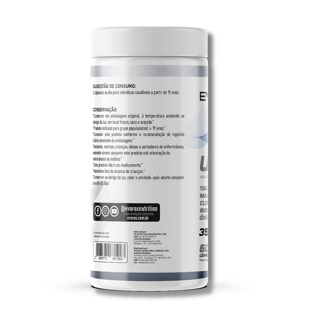 Magnésio Ultramag 350mg 60 Cápsulas - Evorox Nutrition - Evorox Nutrition