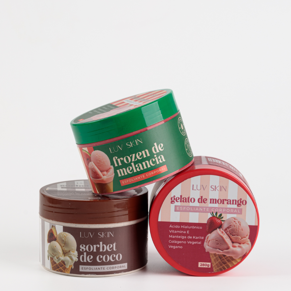 Esfoliante Corporal Sorbet de Coco Luv Skin – pele macia e renovada ...