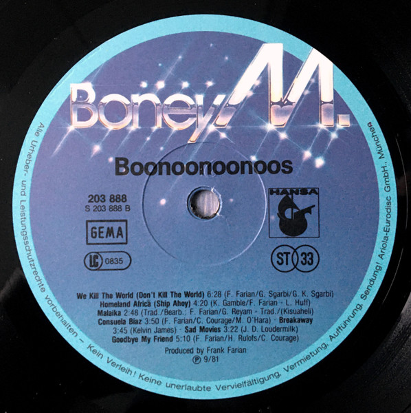 Boney M. - Boonoonoonoos - Doze Cascavel
